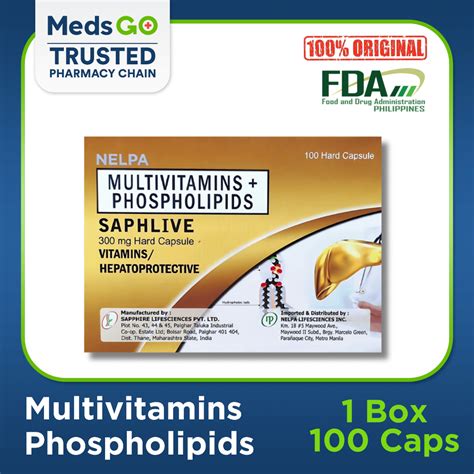 Multivitamins Phospholipids 300mg 1 Box Saphlive Sn Phos Phospokon Shopee Philippines