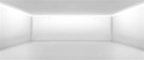 내부에 흰색 벽이 있는 빈 방 무료 벡터