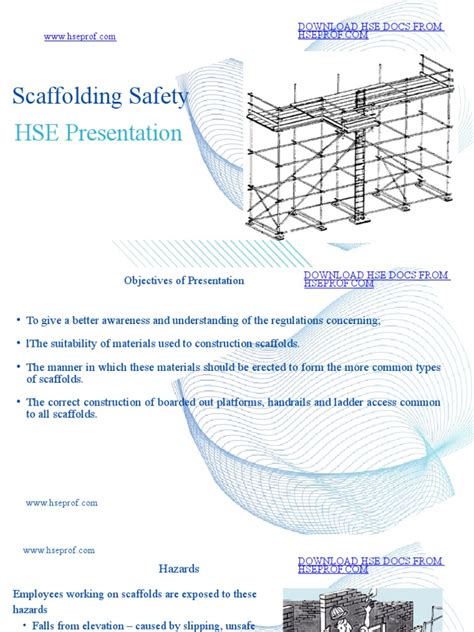 Hse Presentation On Scaffolding Safety Pdf Scaffolding