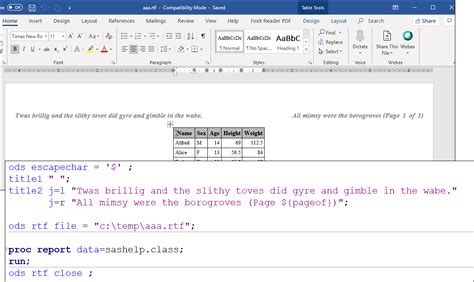 modify rtf title over the default setting sas support communities