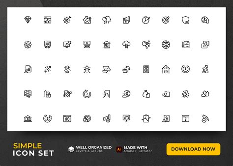 Growth And Success Line Icons Collection Graphic By Rirafiq · Creative Fabrica