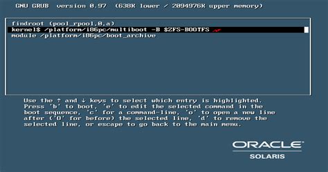 Booting Into Single User Mode In Solaris 11 For Resetting Password And Other Administrative