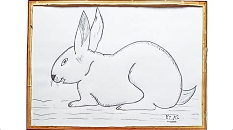 Simple Rabbit Drawing L खरगोश का चित्र L સસલા નું ચિત્ર Youtube