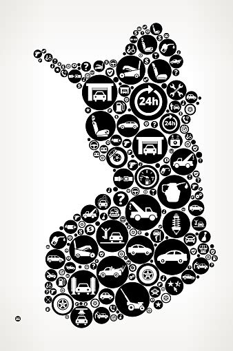 핀란드 자동차와 자동 복구 아이콘 배경 교통수단에 대한 스톡 벡터 아트 및 기타 이미지 교통수단 기계류 대규모 개체 그룹 Istock