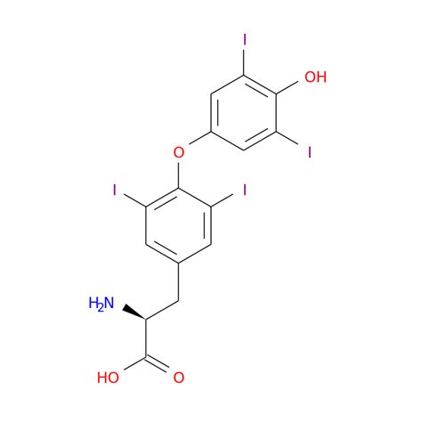 Levothyroxine Structure