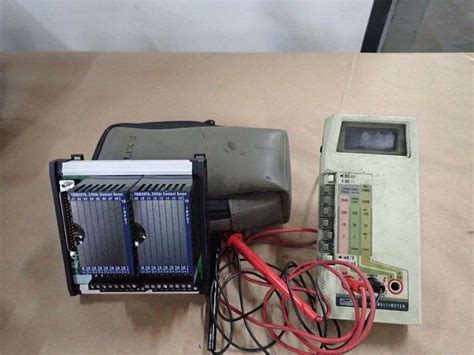 Lot Of Compression Terminal Cable Multimeter With Leads And Case Yellow Tag Auctions