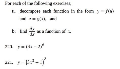 Solved For Each Of The Following Exercises A Decompose Chegg Com