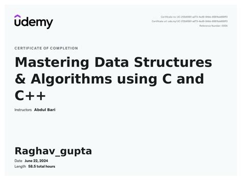 Completed Data Structures And Algorithms Course Raghav Gupta Posted