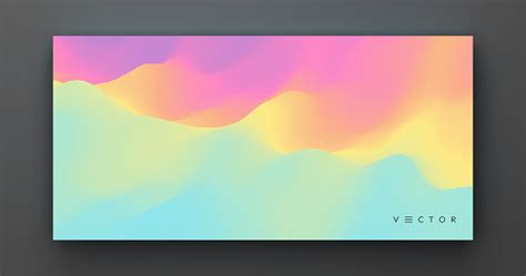 동적 효과가있는 추상적 인 배경 생생한 그라데이션이 있는 크리에이티브 디자인 포스터 광고 마케팅 프리젠 테이션을위한 벡터 일러스트 레이션 모바일 화면 0명에 대한 스톡 벡터