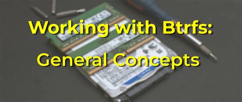 Working With Btrfs General Concepts Fedora Magazine