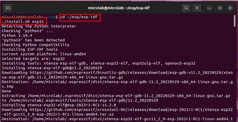 install esp32 esp idf on linux ubuntu