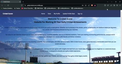 Vikas Kumar On Linkedin Cricket Fullstack Mern Cricketscorer Frontend Backend