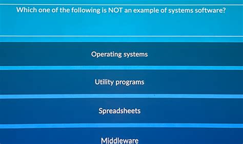 Solved Which One Of The Following Is Not An Example Of