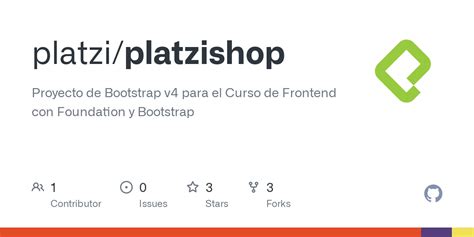 GitHub Platzi Platzishop Proyecto De Bootstrap V4 Para El Curso De Frontend Con Foundation Y