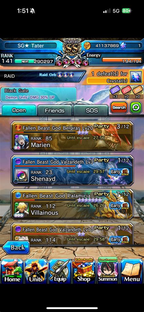 Potential Bug Rgrandsummoners