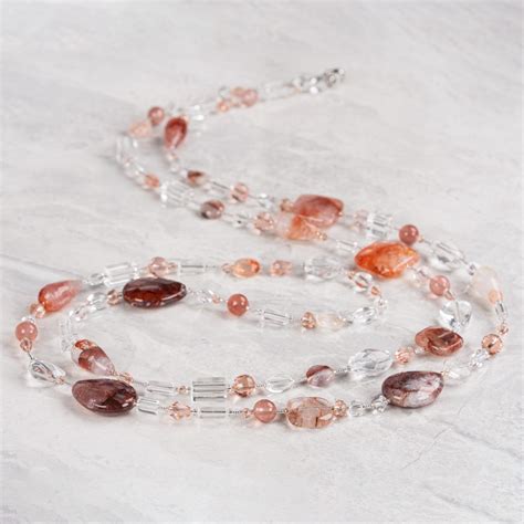 Длинные бусы из натуральных камней ⋆ Diana Savitskaya