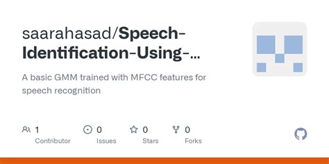 Github Saarahasadspeech Identification Using Gmm With Mfcc A Basic Gmm Trained With Mfcc