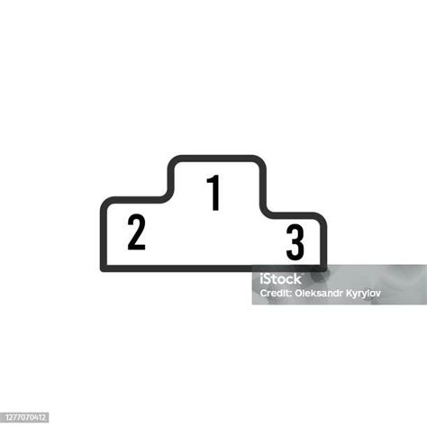 화이트 백그라운드에서 격리된 우승자 포디움 벡터 일러스트레이션 금속에 대한 스톡 벡터 아트 및 기타 이미지 금속 받침대