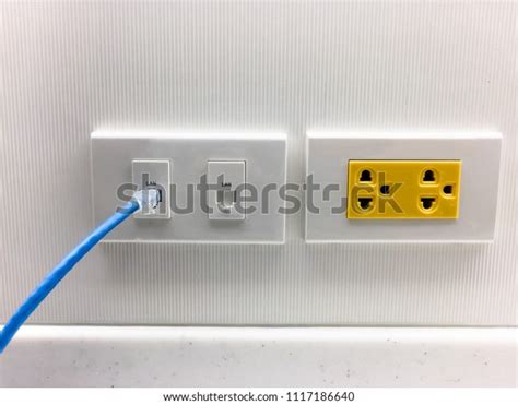 Insert Ethernet Cable Into Wifi Extender Stock Photo Shutterstock