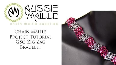 Chain Maille Tutorial Gsg Zig Zag Bracelet Bead Work Jewelry