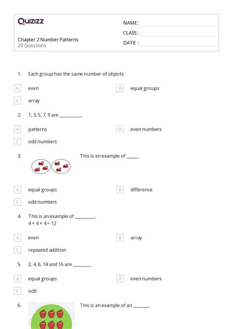 50 Number Patterns Worksheets For 2nd Grade On Quizizz Free And Printable