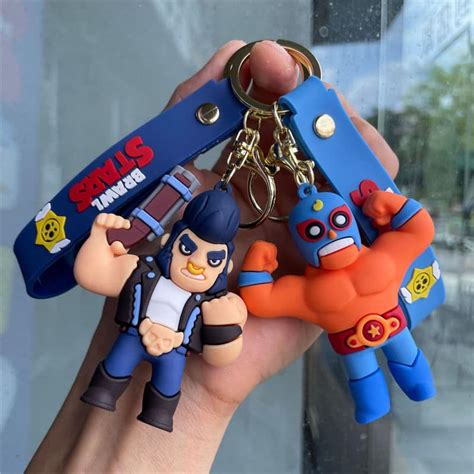 2pcs Brawl Stars Figures Keychain El Primo And Bull Brawl Stars Store