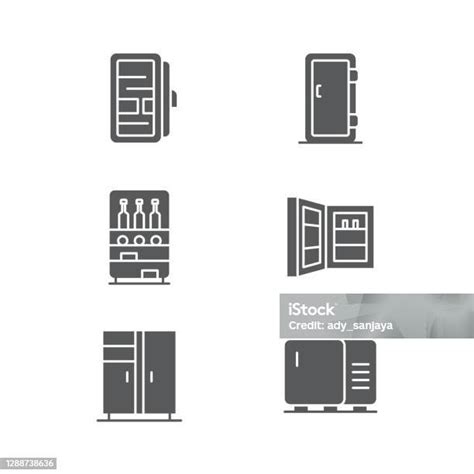 냉장고 아이콘 세트 아이콘 색상 선 윤곽 벡터 기호 흰색에 격리 된 선형 스타일 그림 기호 로고 일러스트레이션 0명에 대한 스톡 벡터 아트 및 기타 이미지 Istock