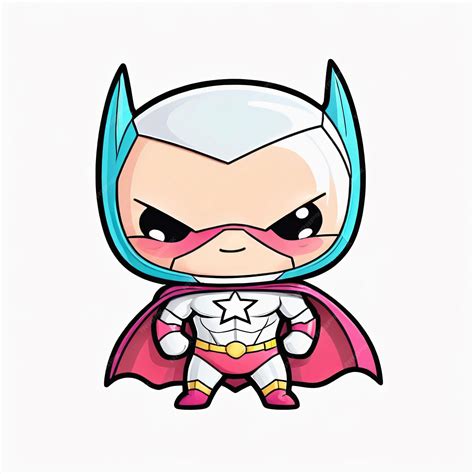 Premium Photo Superhero Girl Cartoon On White Background Vector