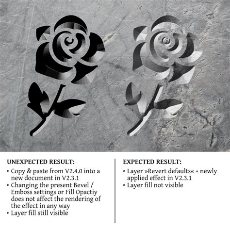 Zero Opacity Doesnt Hide Layer Content With Bevel Emboss Effect Active V2 Bugs Found On