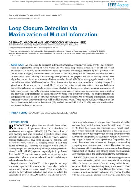 pdf loop closure detection via maximization of mutual information