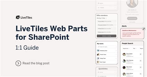 Maximize Your Intranet The Short Guide To Sharepoint Web Parts Livetiles