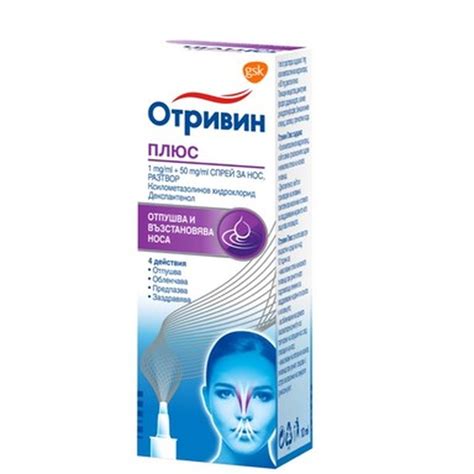 Отривин Плюс Спрей За Нос 10мл с цена от 14.49 лв. - Benu - eBag.bg