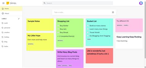 GitHub The Coding Pie Google Keep Clone A Google Keep Clone Made With React Redux