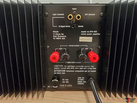 Adcom Gfa 555 Photo 4990281 Us Audio Mart Adcom Gfa 555 Photo 4990281 Us Audio Mart