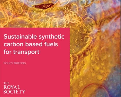 Royal Society Report Sustainable Synthetic Carbon Based Fuels For