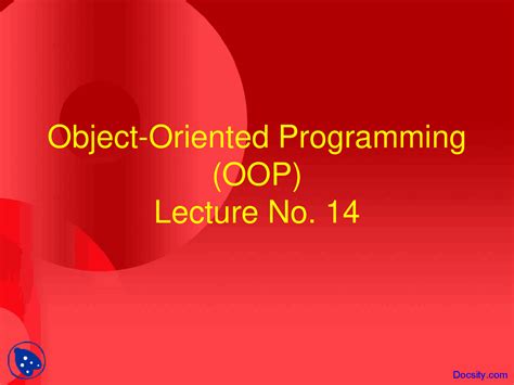 composition object oriented programming lecture slides docsity
