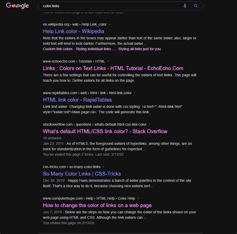 Hyperlink Color Changer For Chrome Dark Mode Userstyles Org