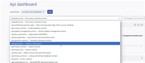 Api Dashboard Lexifi