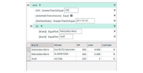 Filter Panel Ui Control For Winforms Apps Componentone