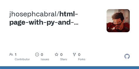 github jhosephcabral html page with py and notepad