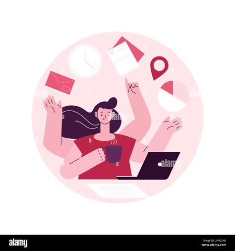 Productivity Abstract Concept Vector Illustration Employee Performance Measurement Efficiency