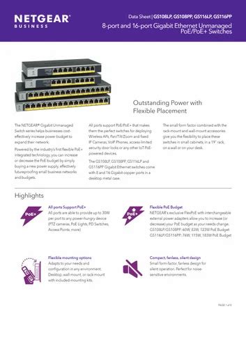 NETGEAR 8 Port Gigabit Ethernet Unmanaged PoE Switch LAN Capable Grey At Rs 9500 Piece In Pune