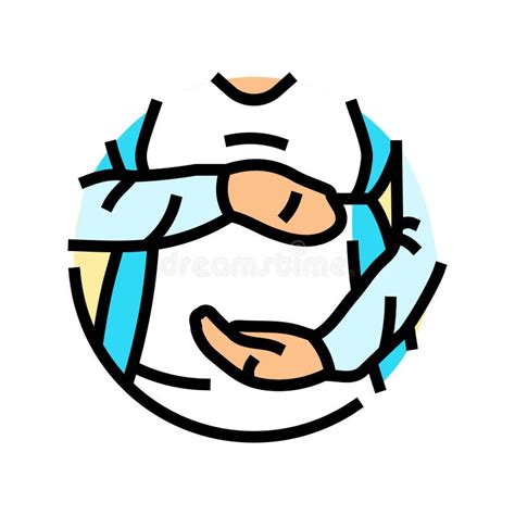 Obstetric Care Gynecologist Color Icon Vector Illustration Stock