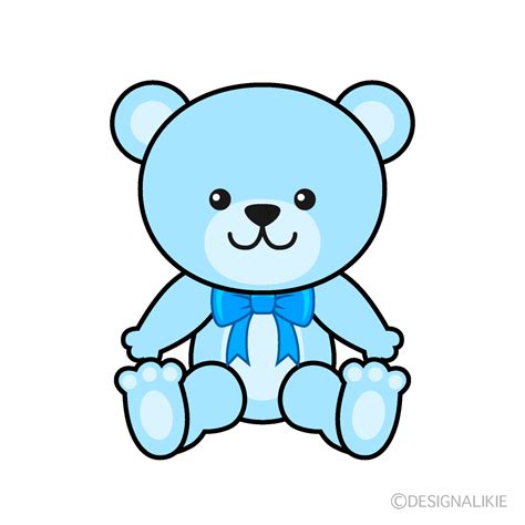 Blue Teddy Bear Clip Art