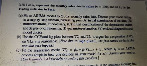 Solved This Is A Time Series Statistics Question Please Chegg