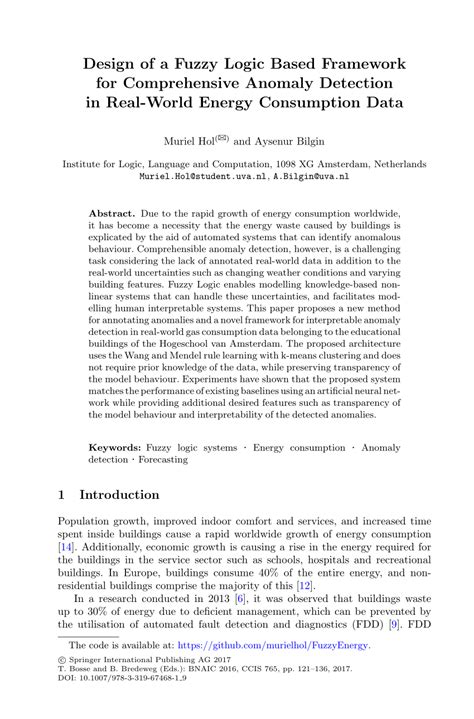 Pdf Design Of A Fuzzy Logic Based Framework For Comprehensive Anomaly Detection In Real World