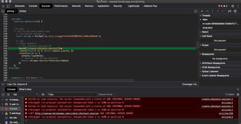 Javascript Error Implementing Stripe Payment In Deployment Heroku