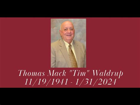 Jones College Remembers Thomas ‘tim Waldrup Former Ellisville Mayor And Jones College Vp Of