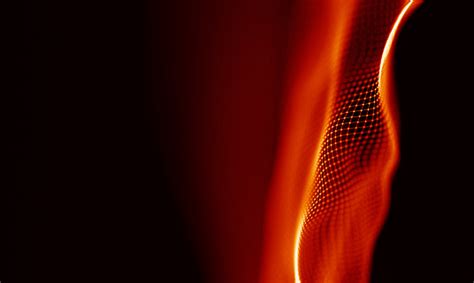 추상적 빨간색 기하학적 배경 연결 구조입니다 과학 배경 미래 기술 Hud 요소 점과 선을 켜고 있습니다 빅 데이터 시각화 및