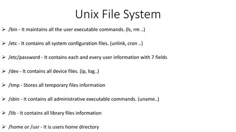 Introduction To Unix Developed By Ken Thompson And Ritchie Originally